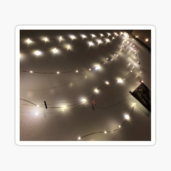 "fairy lights aesthetic " Sticker for Sale by mishajenkin | Redbubble