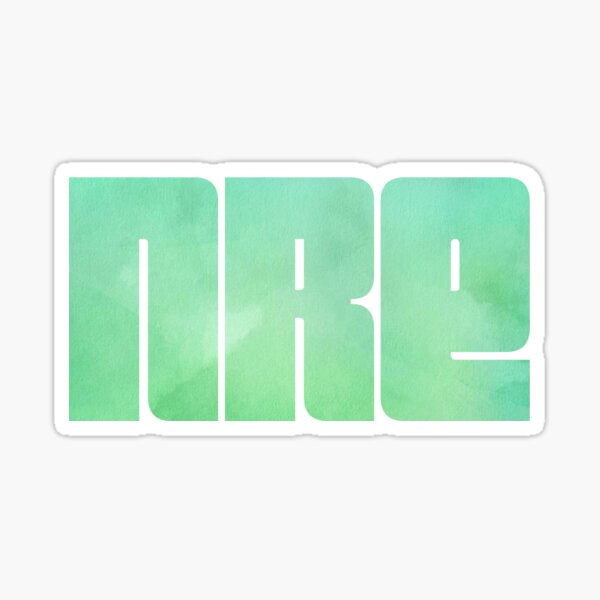 "NRE" Sticker for Sale by koachbbg | Redbubble