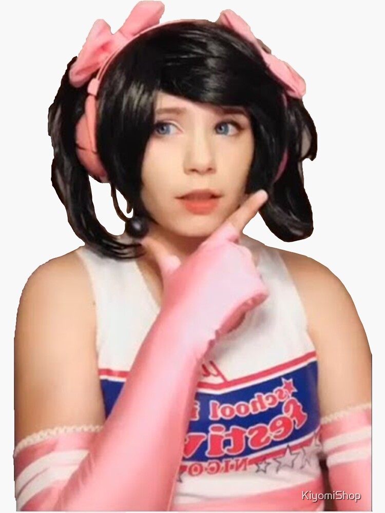 Hit Or Miss Nyannyan Cosplay Tik Tok Meme Sticker For Sale By