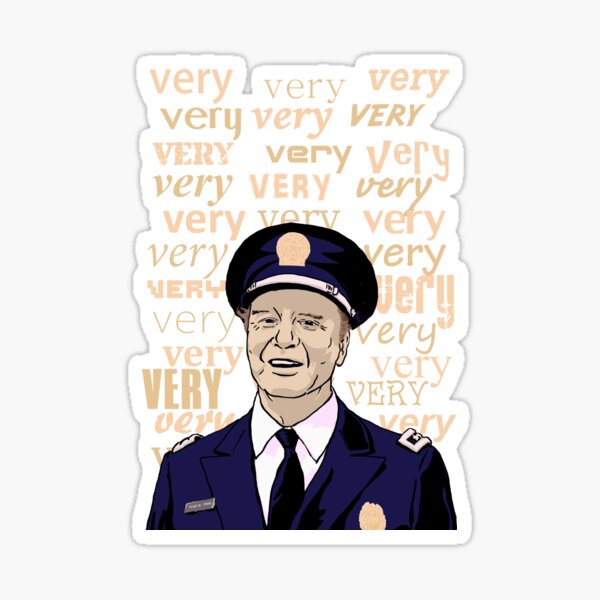 "Police Academy Commandant" Sticker for Sale by ShufflerTrouble | Redbubble