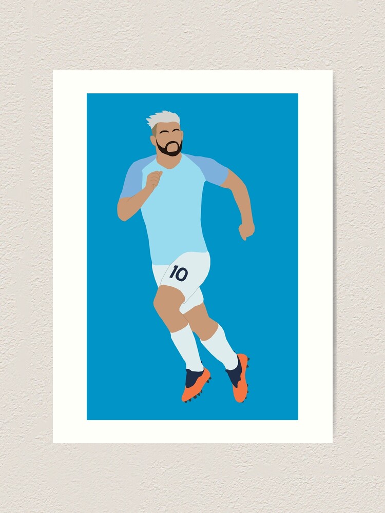 "Sergio Aguero" Art Print for Sale by Draws Sports | Redbubble