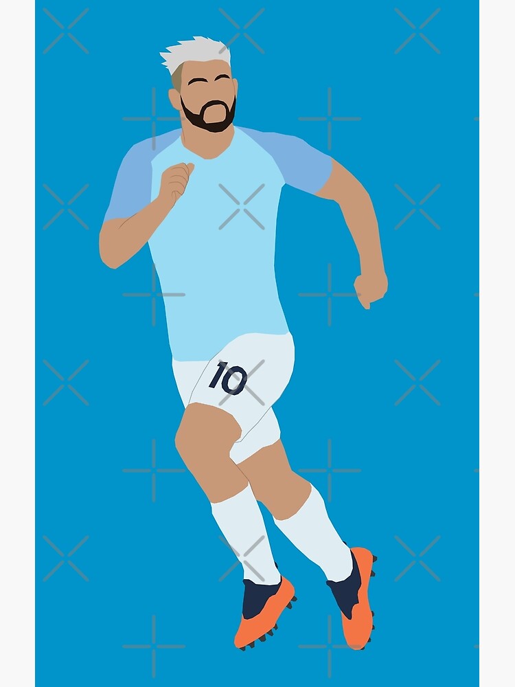 "Sergio Aguero" Art Print for Sale by Draws Sports | Redbubble