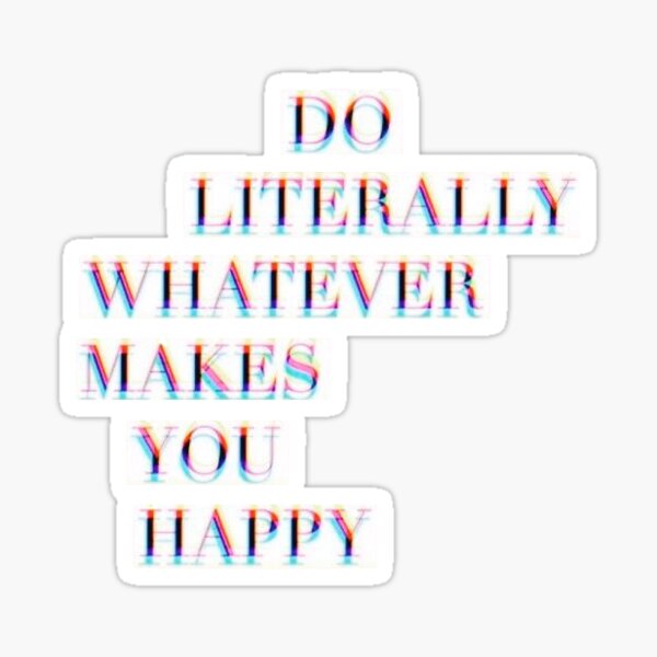 "happy" Sticker for Sale by kkram7 | Redbubble