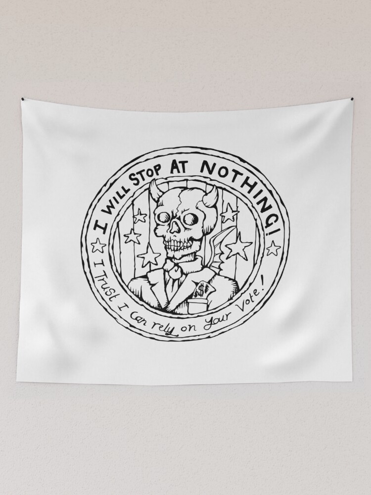 "Radiohead - Electioneering - Illustrated Lyrics" Tapestry for Sale by ...