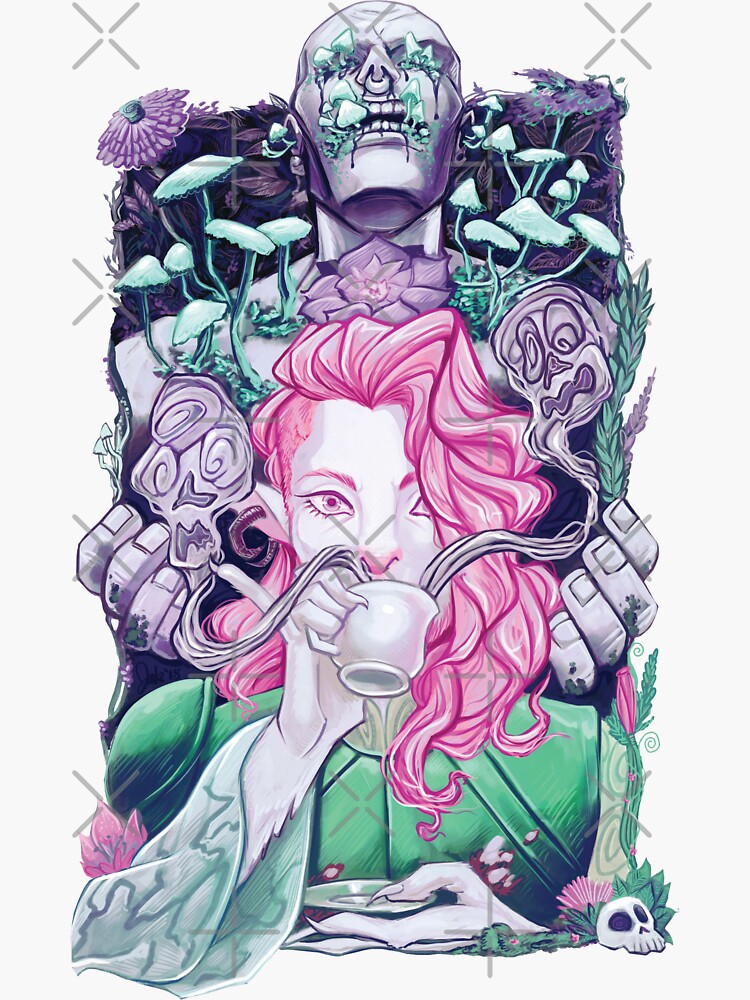 "gentle repose" Sticker for Sale by jakface | Redbubble