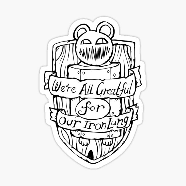 "Radiohead - My Iron Lung - Illustrated Lyrics" Sticker for Sale by ...