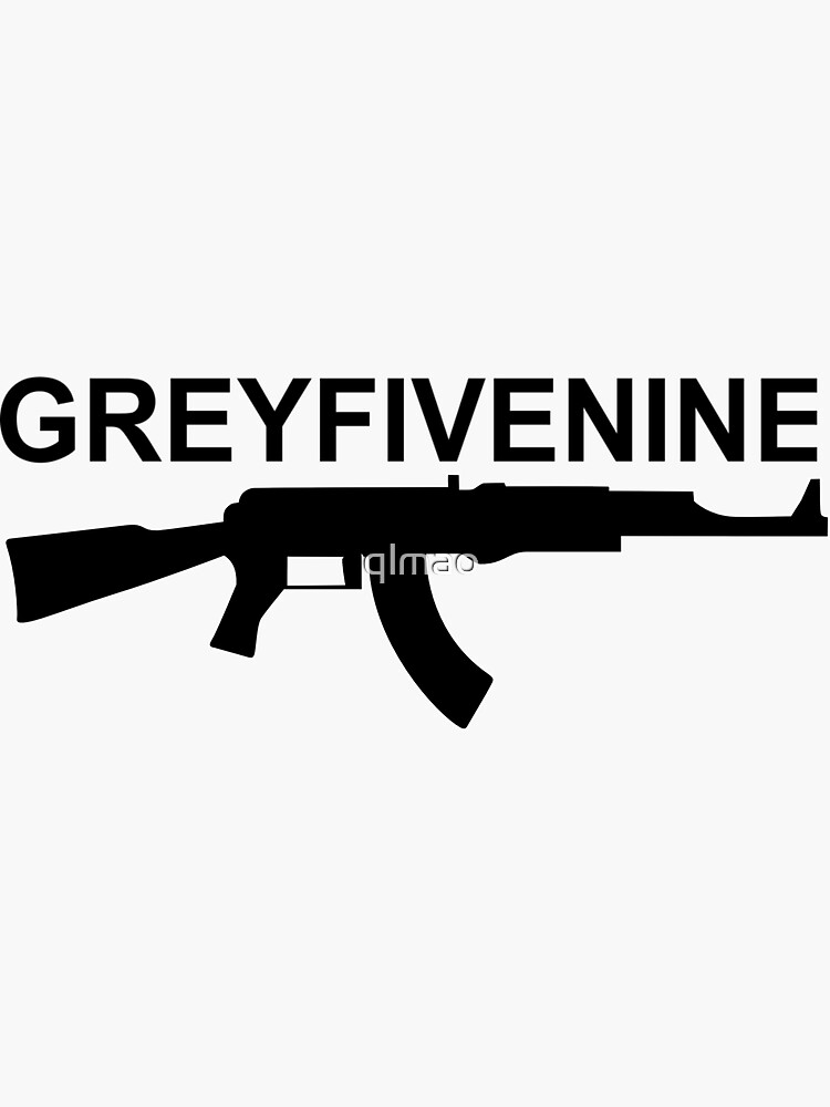 "GreyFiveNine" Sticker by qlmao | Redbubble