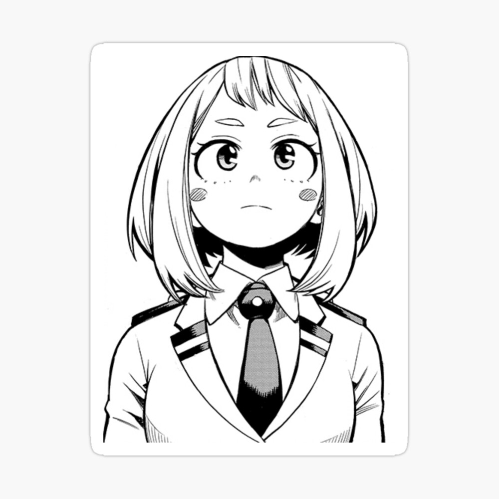 My Hero Academia-original graphite pencil drawing of Ochaco Uraraka ...