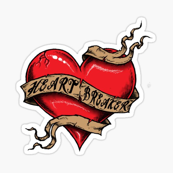 "Heartbreaker" Sticker for Sale by InBrightestDay | Redbubble