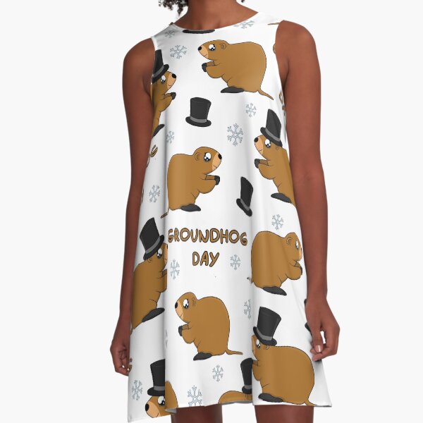 "Groundhog day pattern" A-Line Dress for Sale by ValentinaHramov ...