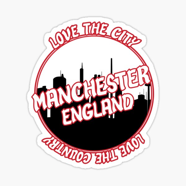 "Manchester England city logo" Sticker for Sale by lsvds | Redbubble