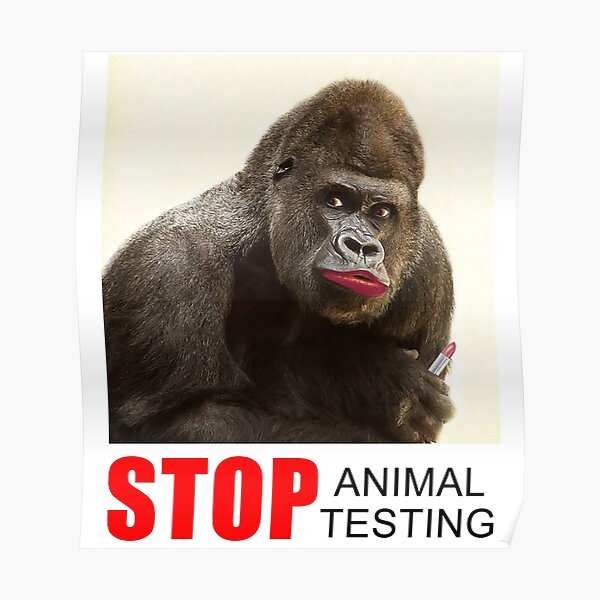 "stop animal testing" Poster by DAN13L | Redbubble