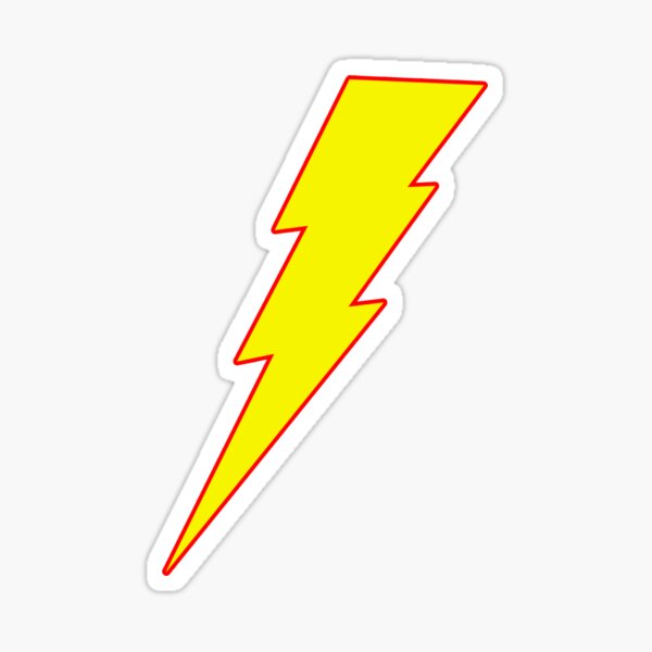 "Lightning bolt " Sticker for Sale by ghjura | Redbubble