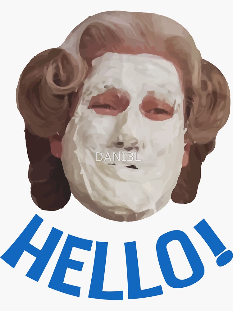 "Doubtfire Hello" Sticker by DAN13L | Redbubble