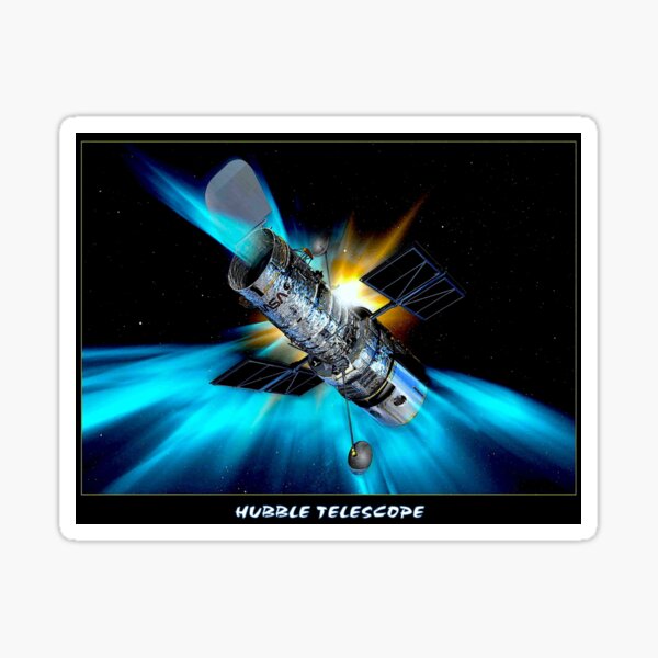 "HUBBLE TELESCOPE: Outerspace Image Print" Sticker by posterbobs ...