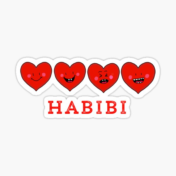 "Habibi" Sticker by KatQat | Redbubble