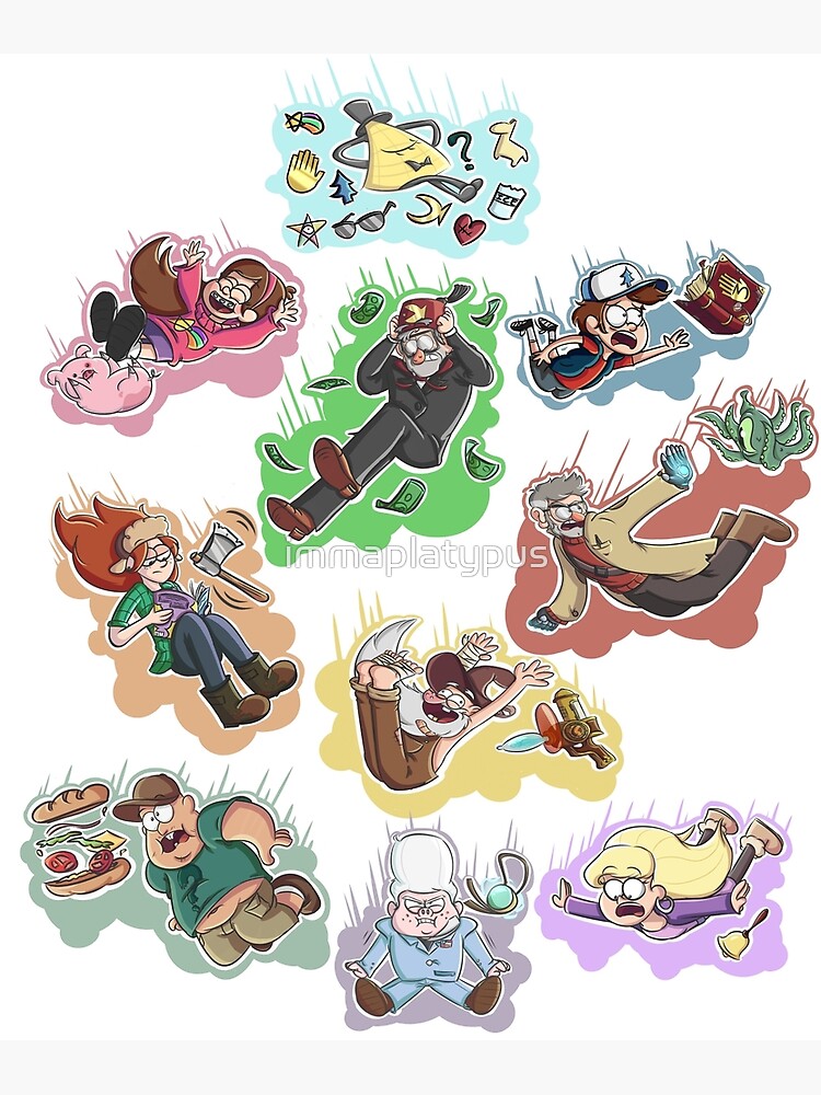 "Gravity Falling: Full Set (LIMITED EDITION)" Poster for Sale by ...