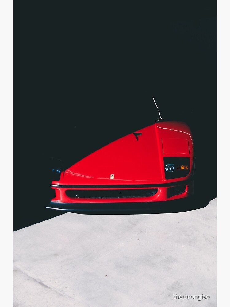 "F40 Shadow" Poster for Sale by thewrongiso | Redbubble