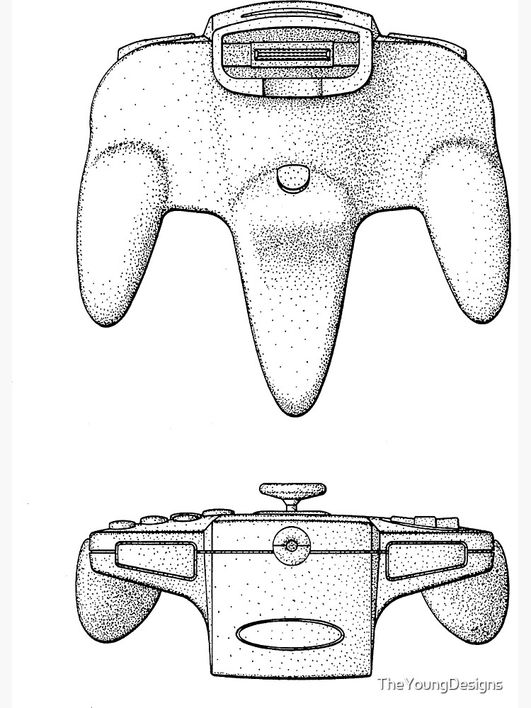 "Game Controller Vintage Patent Hand Drawing" Poster for Sale by ...