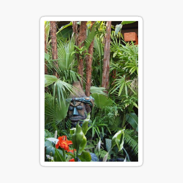 "Jungle Tiki God" Sticker by ATW-Artistry | Redbubble