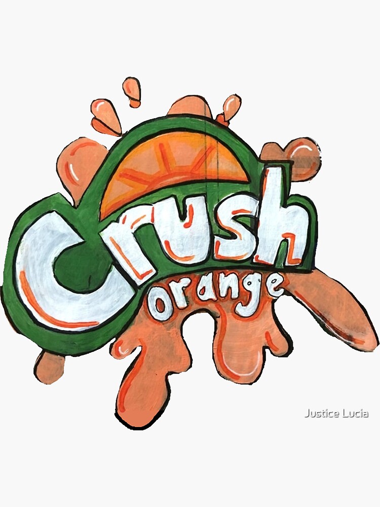 "orange crush" Sticker by justicelucia | Redbubble