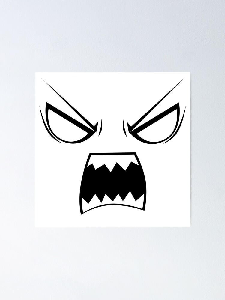 "Rage Emoji" Poster by conscript | Redbubble