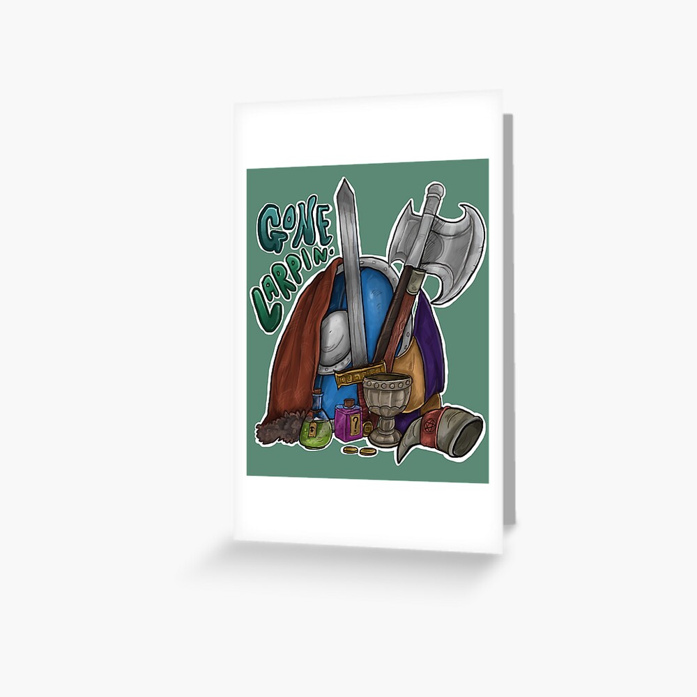 "Gone larping " Greeting Card by flytee | Redbubble