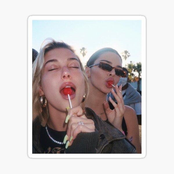 "Kendall Jenner and Hailey Baldwin" Sticker for Sale by EmmaGSheehan ...