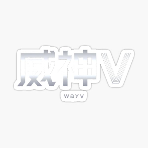 "wayv" Sticker by theapeep42 | Redbubble