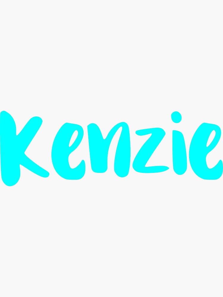 "Kenzie" Sticker for Sale by FTML | Redbubble