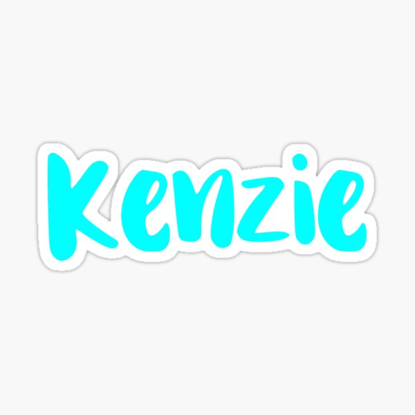 "Kenzie" Sticker for Sale by FTML | Redbubble