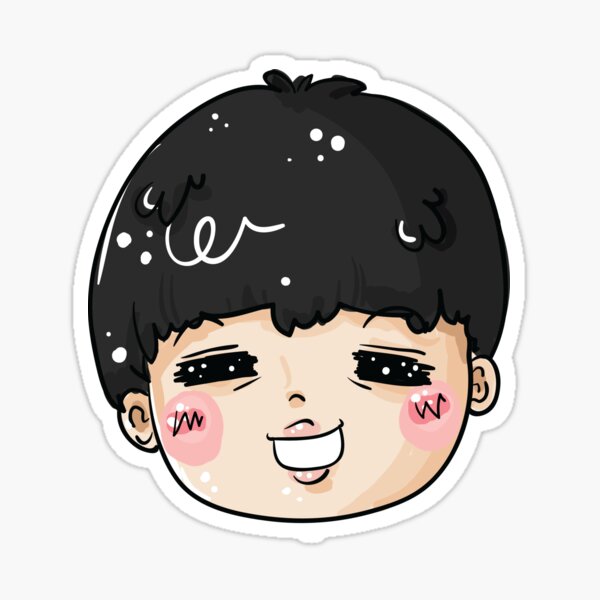"CHIM CHIM JIMIN" Sticker by namjoonstrash | Redbubble