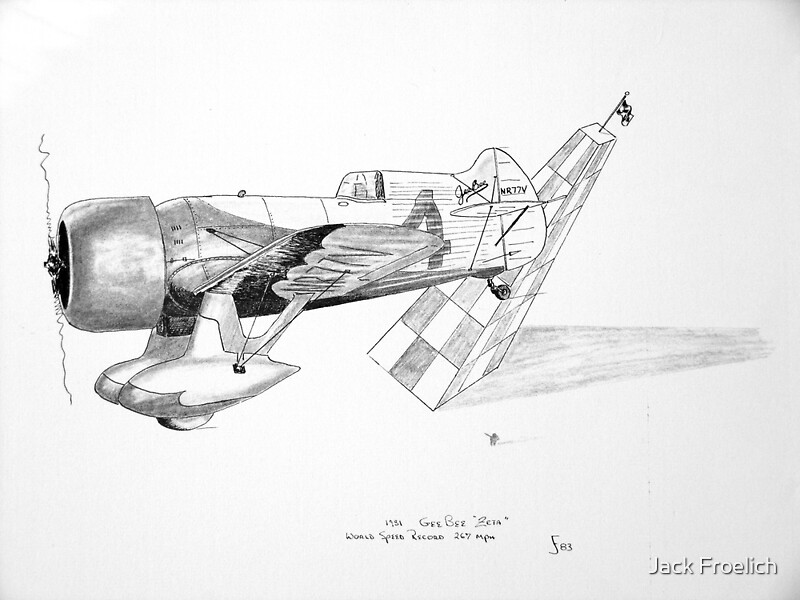 "Gee Bee Zeta" by Jack Froelich | Redbubble