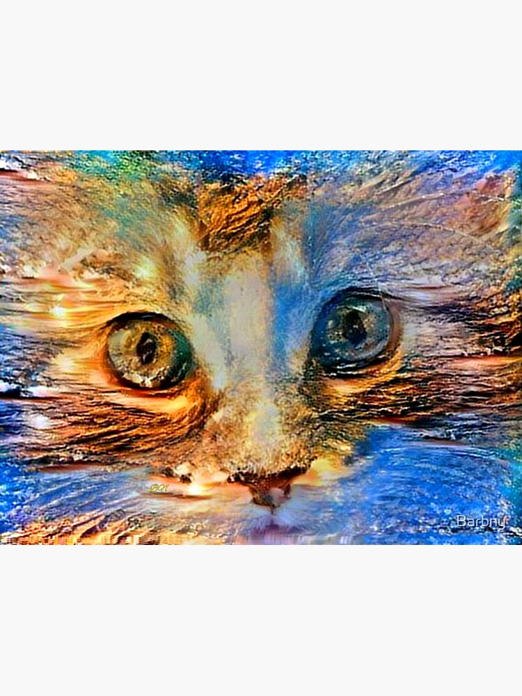 "PURR~TY FACE" Sticker for Sale by Barbny | Redbubble
