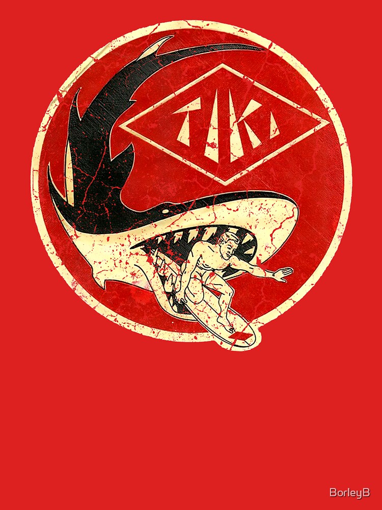 "Tiki Shark" Essential T-Shirt for Sale by BorleyB | Redbubble