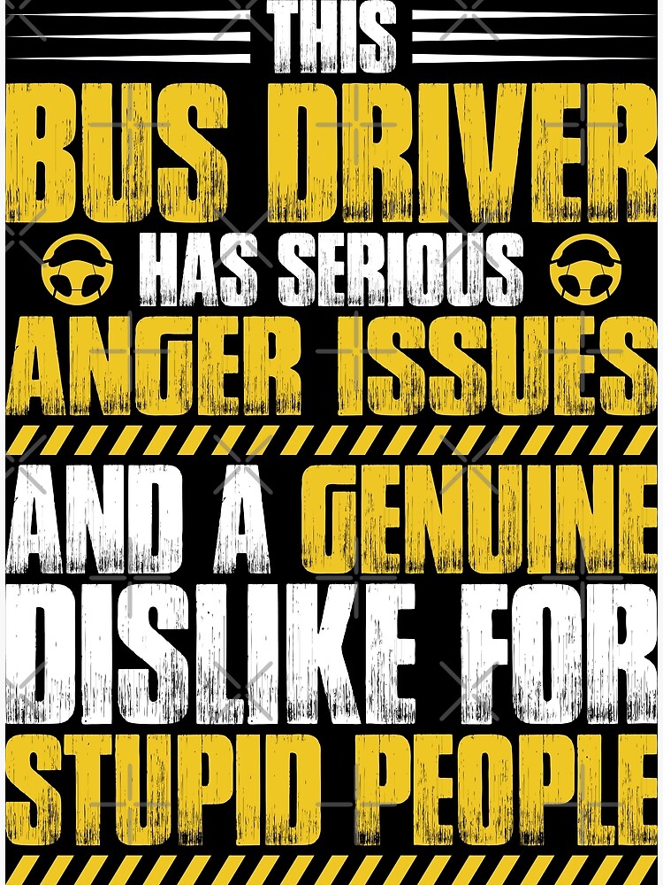 "Bus Driver Busman Coach Driver Gift Present" Greeting Card for Sale by ...