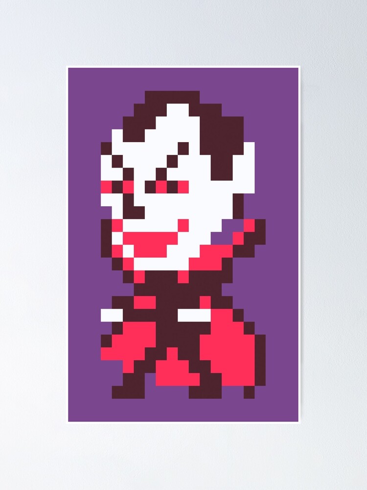 "8bit Pixel Vampire " Poster for Sale by Dr. Aya | Redbubble