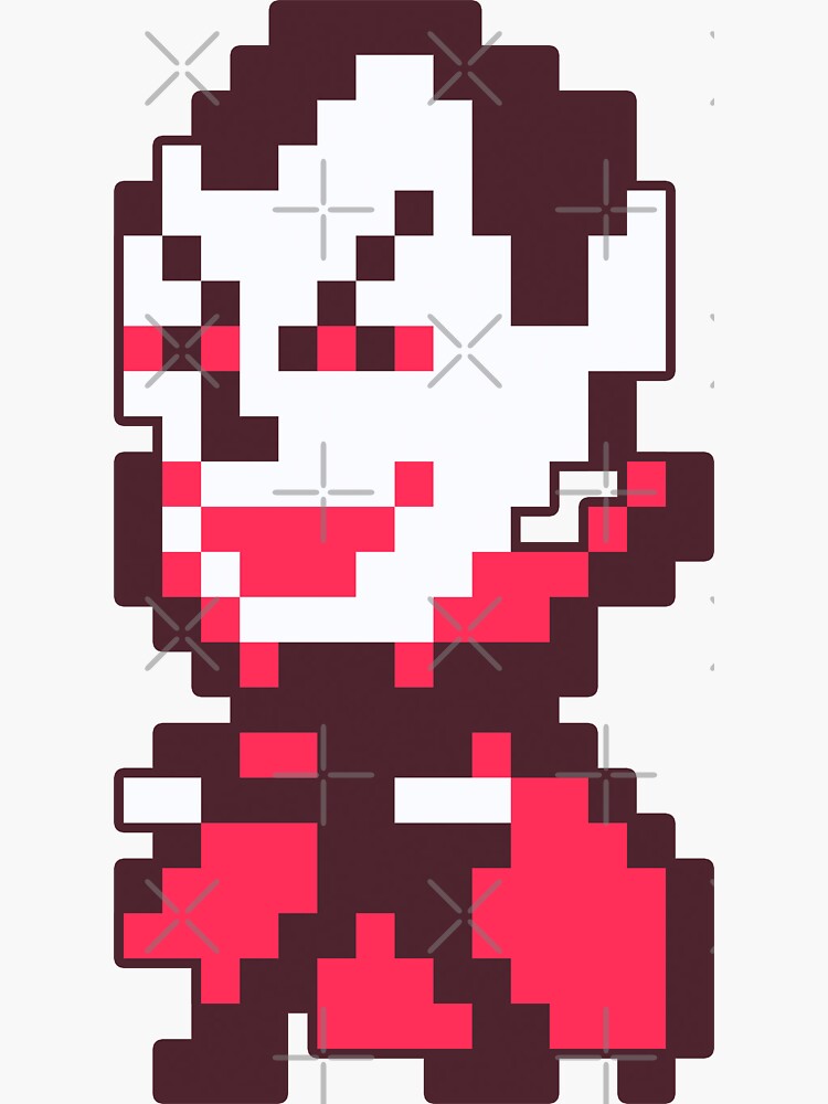 "8bit Pixel Vampire " Sticker by mud1017 | Redbubble