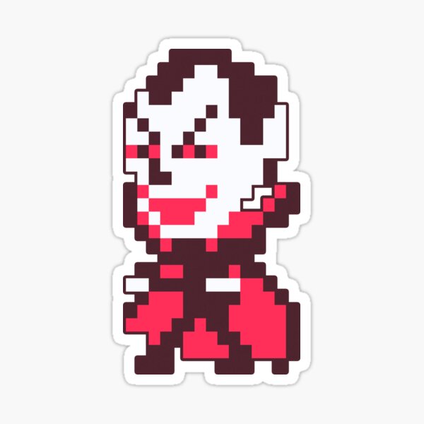 "8bit Pixel Vampire " Sticker by mud1017 | Redbubble