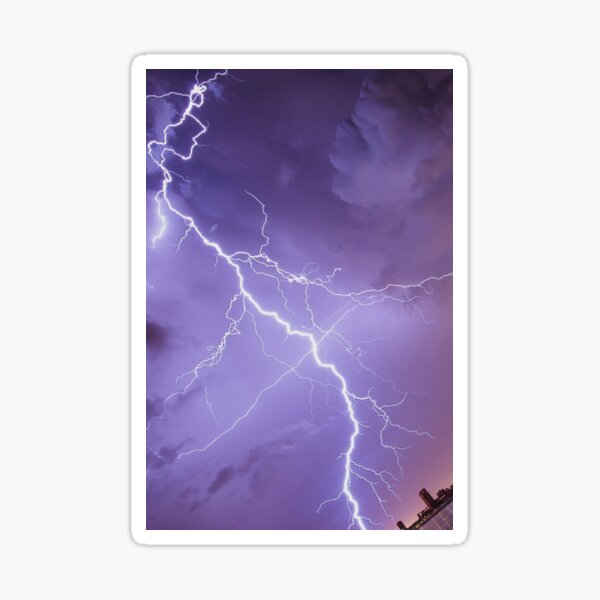 "Lightning Strikes 1" Sticker for Sale by loganferret | Redbubble