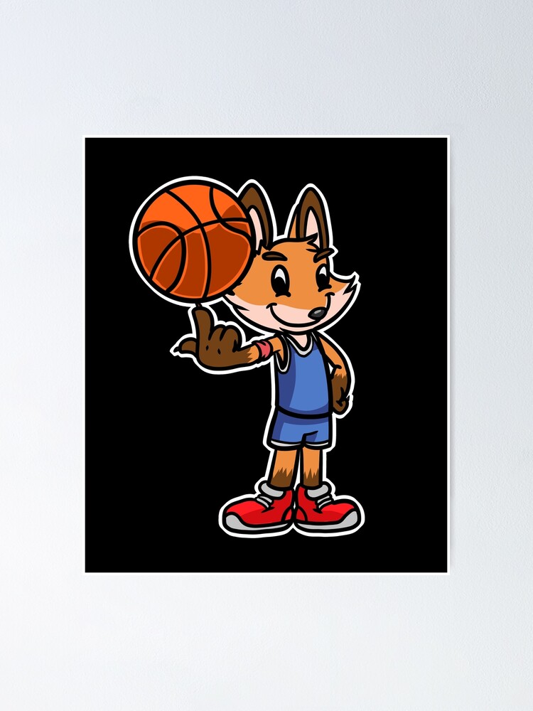 "Fox basketball player" Poster for Sale by Dsigns | Redbubble