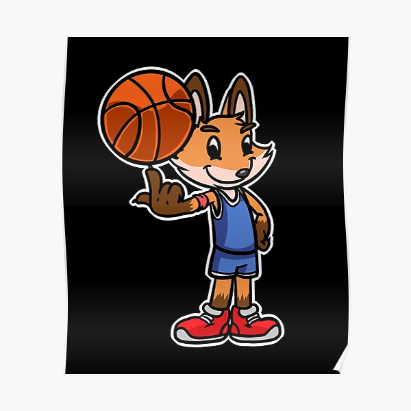 "Fox basketball player" Poster for Sale by Dsigns | Redbubble