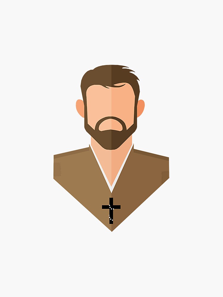 "St. Benedict Joseph Labre" Sticker for Sale by All Saints Shop | Redbubble