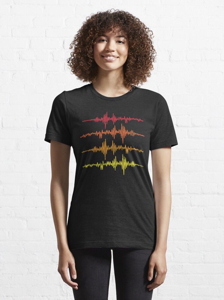 "Music Vintage Sound Waves" T-shirt for Sale by inkedtee | Redbubble ...