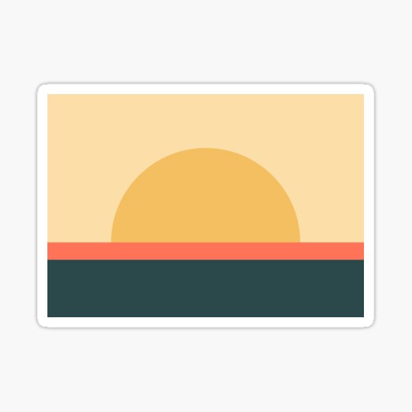 "Sunseeker 06" Sticker by theoldartstudio | Redbubble