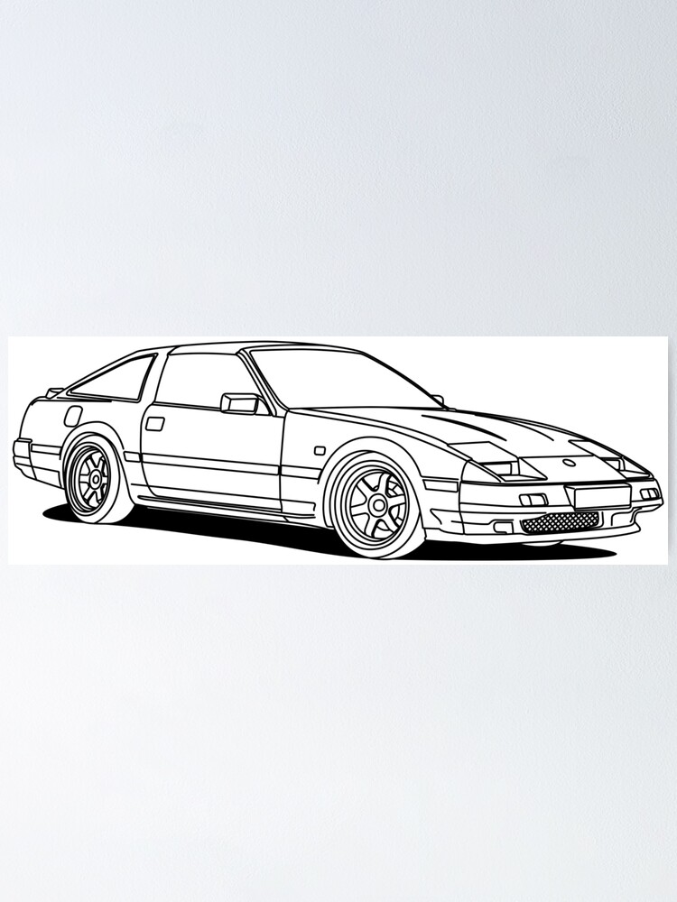 "Z31 300ZX Outlines" Poster for Sale by MegaLawlz | Redbubble
