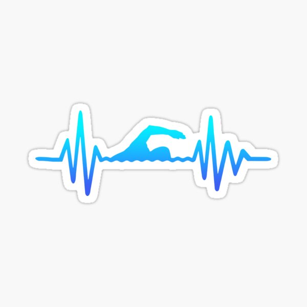 Backstroke Swimming Stickers | Redbubble