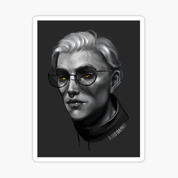 "'Drew" Sticker by bloodydamnit | Redbubble