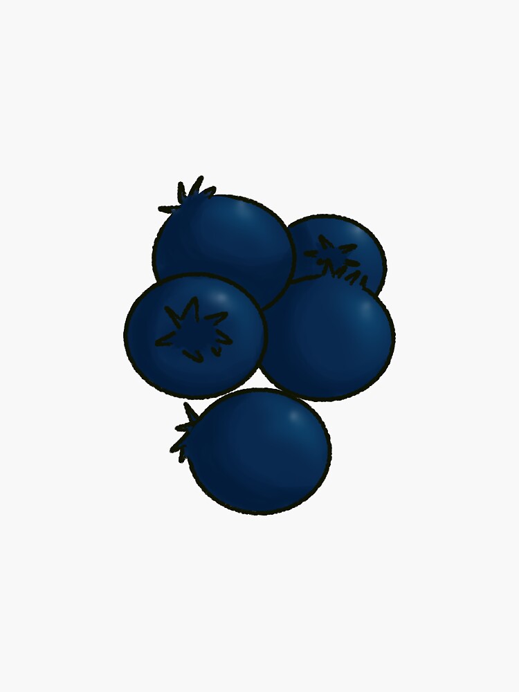 "Blueberry Sticker " Sticker for Sale by NASIMAK | Redbubble