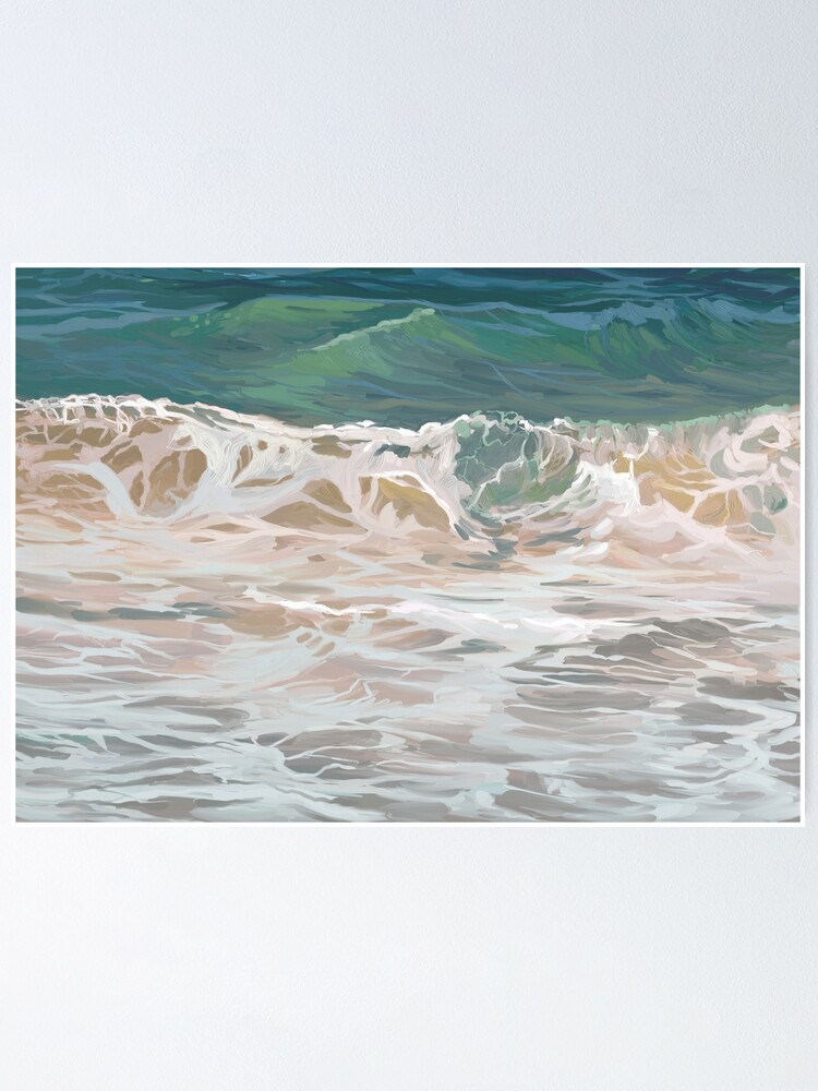 "Waves" Poster by steveelliott | Redbubble